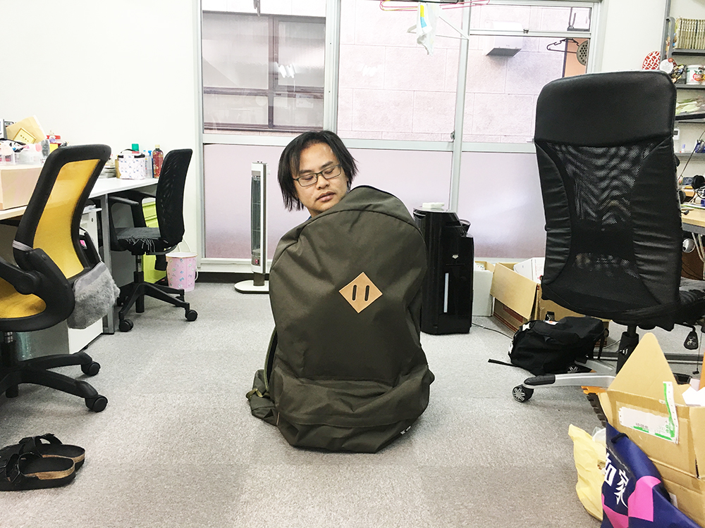 This ridiculously huge backpack turned our reporter into a great big ...