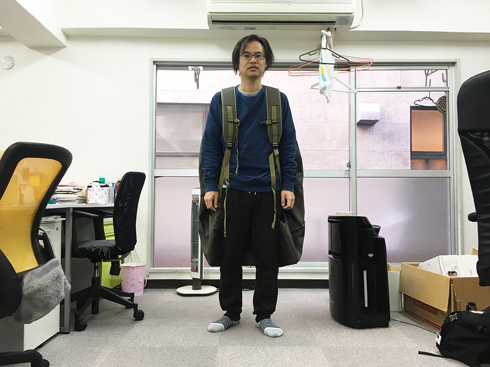 This ridiculously huge backpack turned our reporter into a great big ...