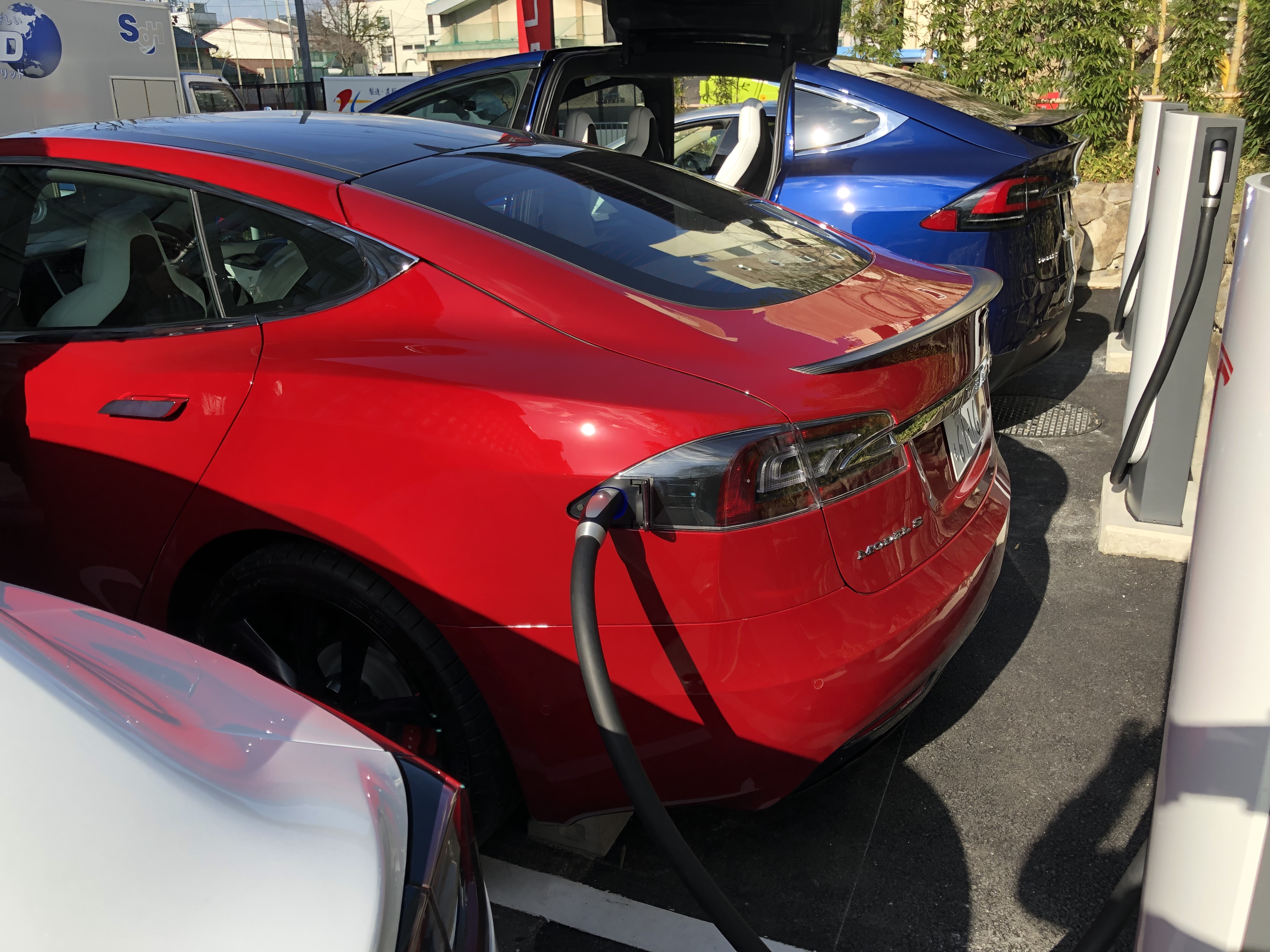 New meets old while testing a Tesla in Kyoto in honor of Japan’s first ...