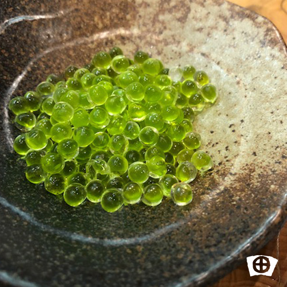 Japanese company creates wasabi pearls that look like shiny green ...