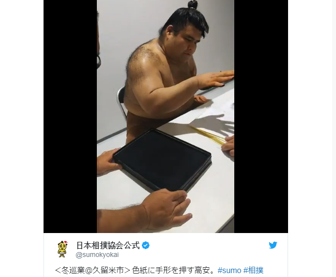 The bigger they are… Smallest top sumo wrestler takes on yokozuna with ...