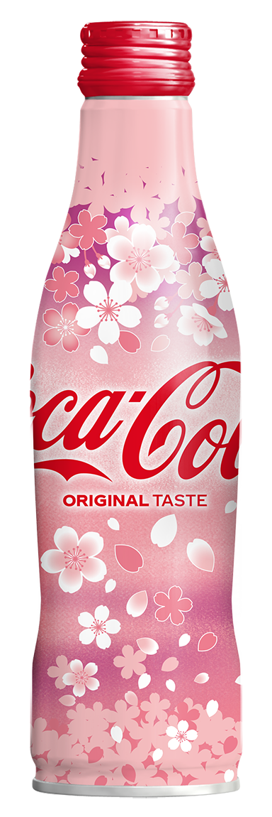 Coca-Cola Japan unveils new sakura design bottle for cherry blossom ...