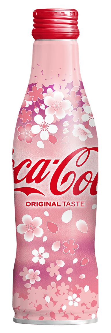 Coca-Cola Japan unveils new sakura design bottle for cherry blossom ...