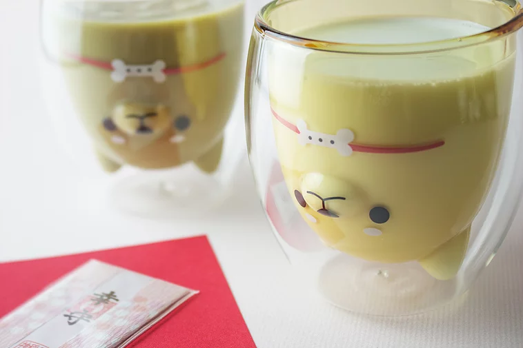 Shiba-sip your beverages with adorable glasses from Japan that turn ...