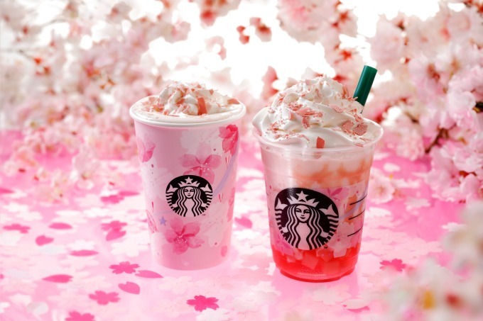 Starbucks Japan unveils first sakura drink for cherry blossom season ...
