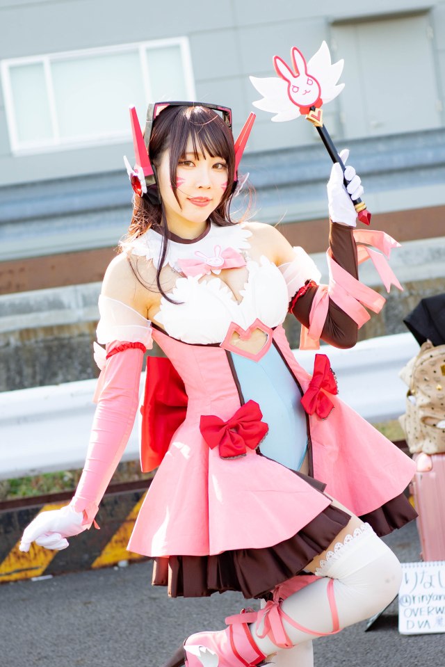 The Japanese cosplayers and booth ladies from the Anime Japan 2019 ...