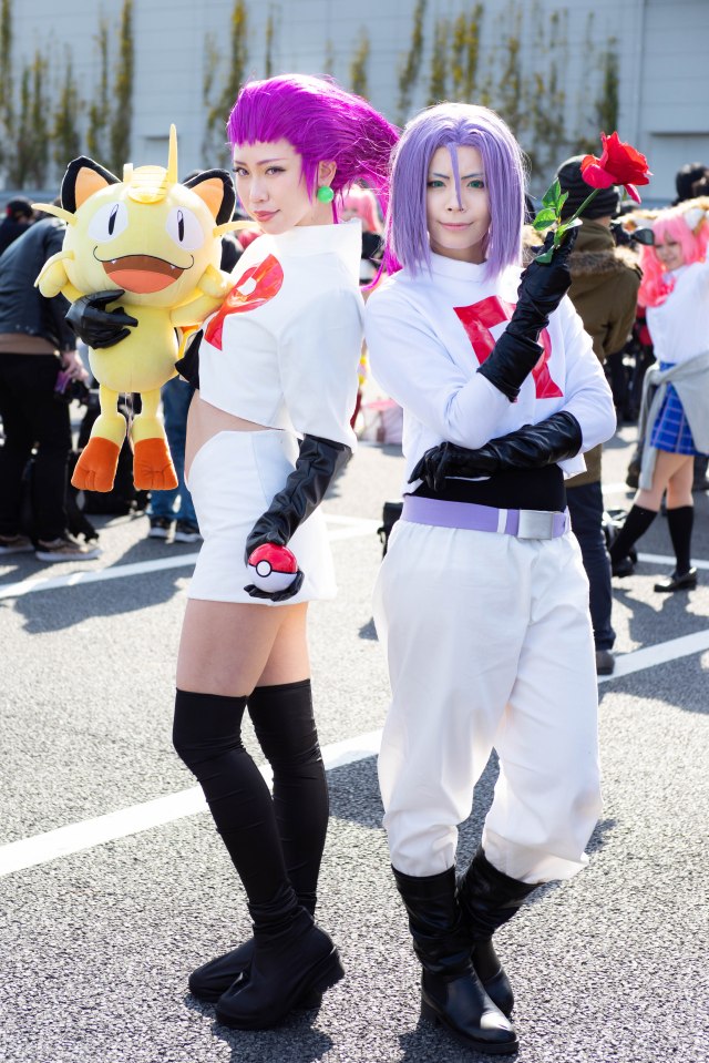 The Japanese cosplayers and booth ladies from the Anime Japan 2019 ...