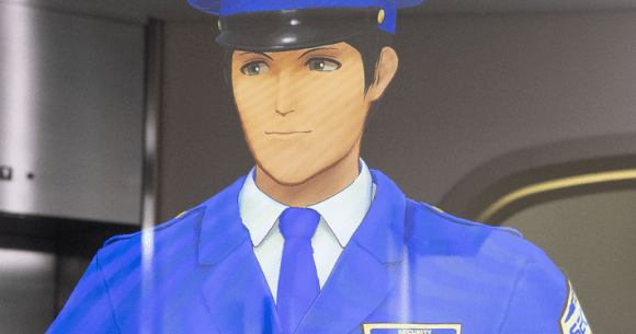This handsome anime-style security guard will be protecting actual ...