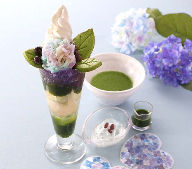 Japanese cafe’s gorgeous hydrangea sweets celebrate most beautiful ...