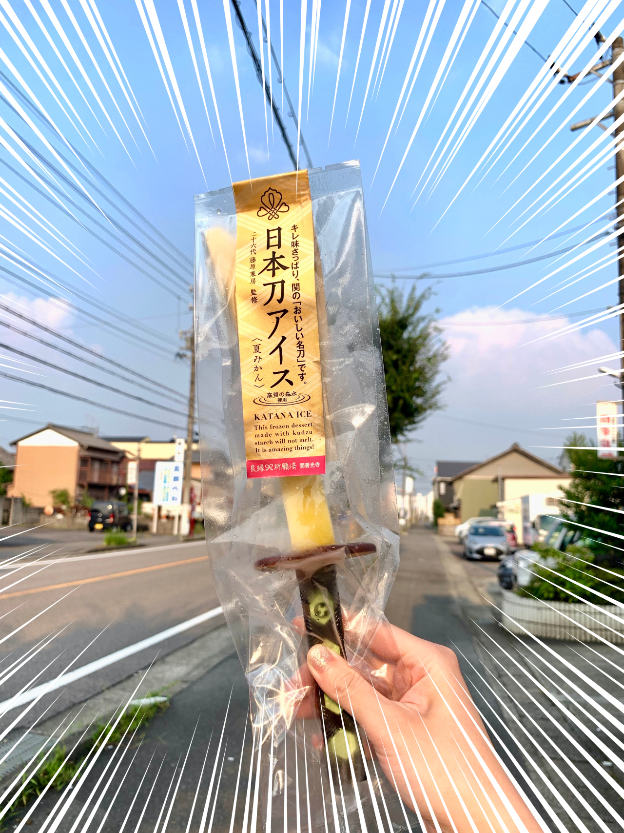 Japanese samurai sword ice cream crafted by master swordsmith from ...