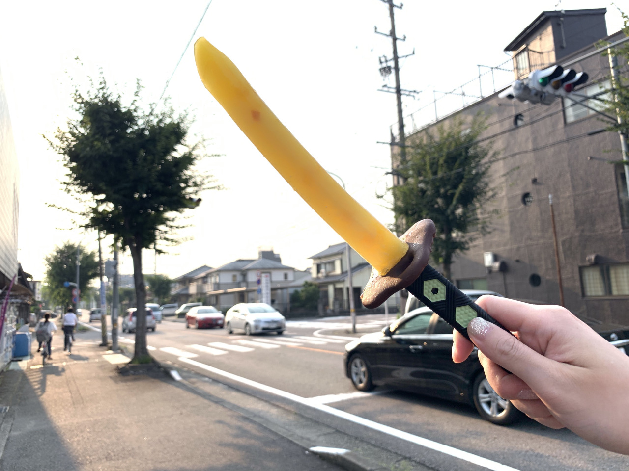 Japanese samurai sword ice cream crafted by master swordsmith from ...