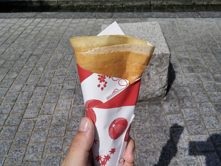 We head out to Kyoto to eat a delicious crepe crammed with fermented ...