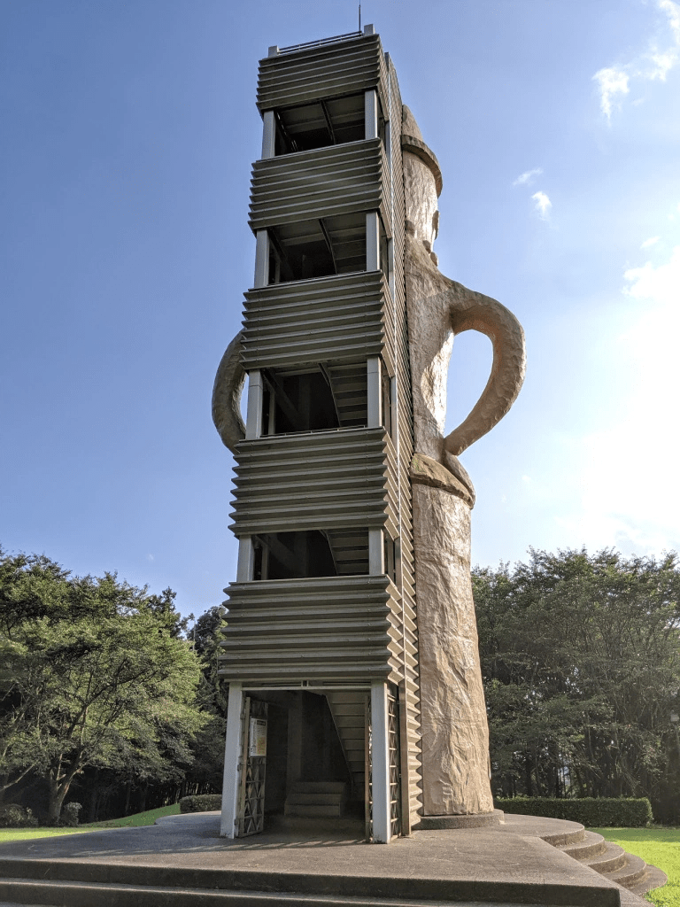 This crazy tower in a Japanese park promises a message form aliens, so ...