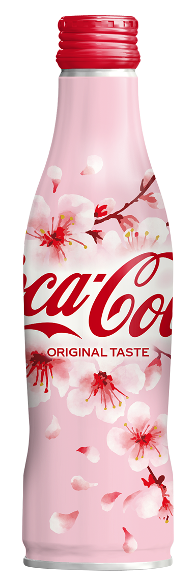 Coca-Cola Japan unveils new sakura design bottle for cherry blossom ...