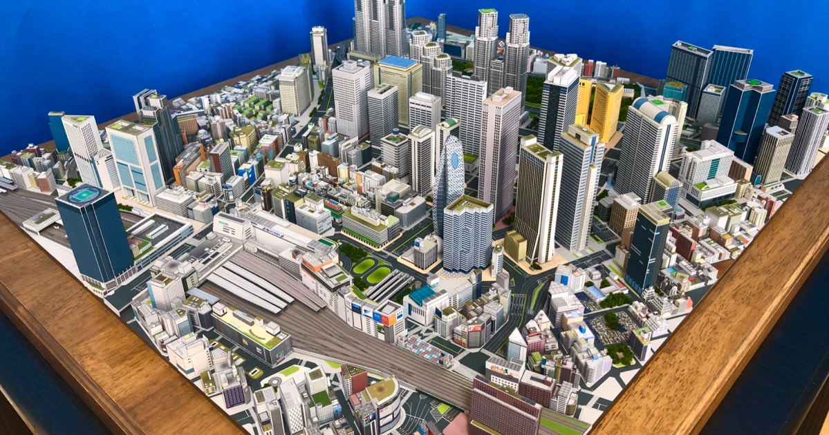 Shinjuku model papercraft wow Tokyo scale architecture high rise ...