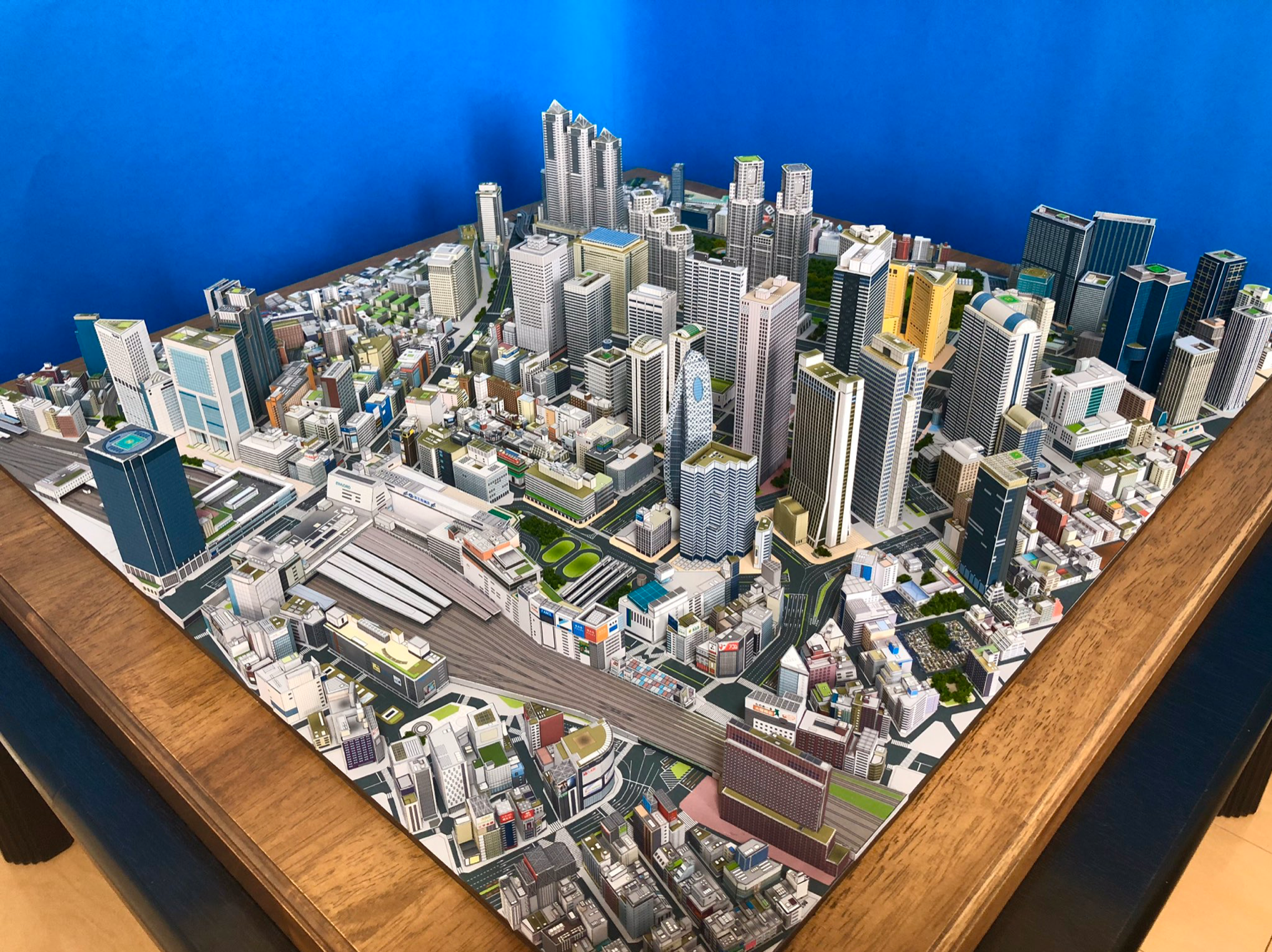 Shinjuku model papercraft wow Tokyo scale architecture high rise ...