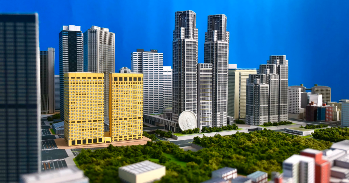 Shinjuku model papercraft wow Tokyo scale architecture high rise ...