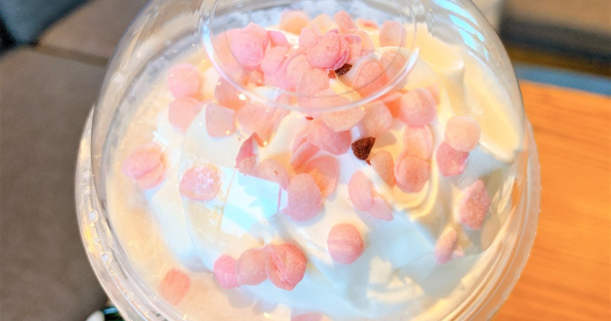Starbucks Japan sakura cherry blossom Frappuccino milk pudding drink ...