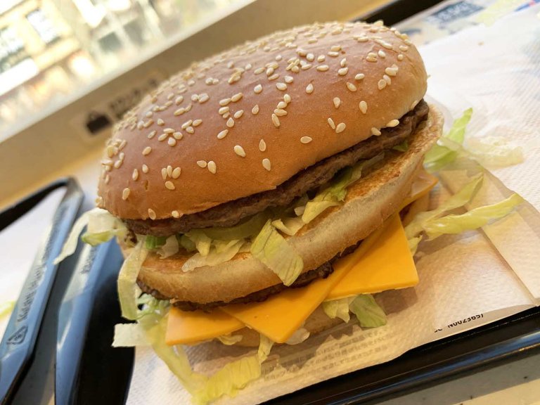 We order all four burgers from McDonald’s Japan’s Big Mac line and ...