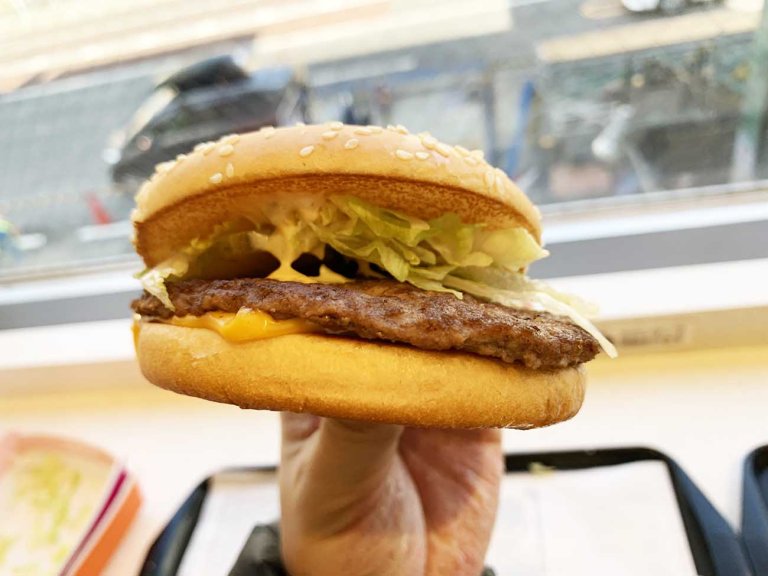 We order all four burgers from McDonald’s Japan’s Big Mac line and ...