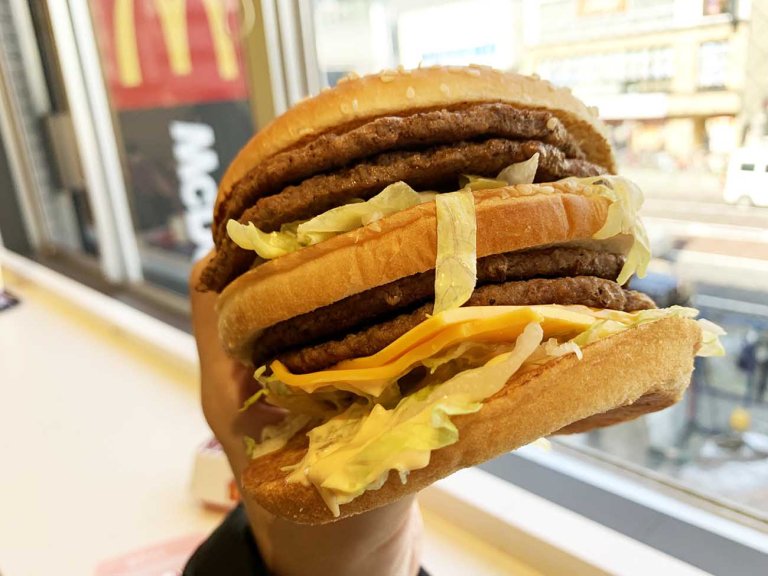 We order all four burgers from McDonald’s Japan’s Big Mac line and ...