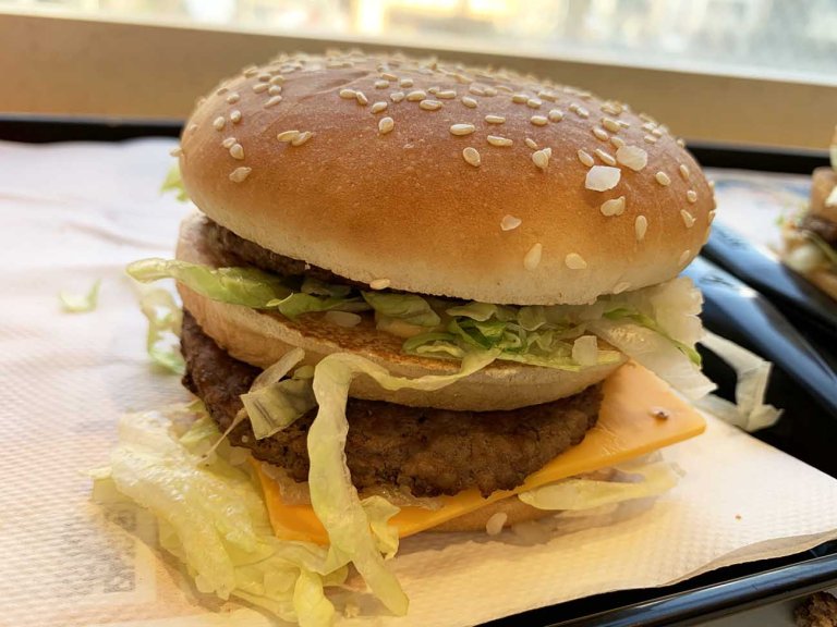 We order all four burgers from McDonald’s Japan’s Big Mac line and ...