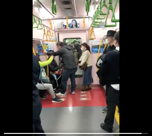 Angry confrontation breaks out after man coughs on Yamanote Line train ...