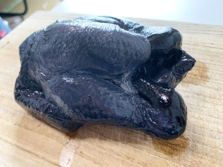 Let’s cook this jet-black chicken in the rice cooker and see what ...