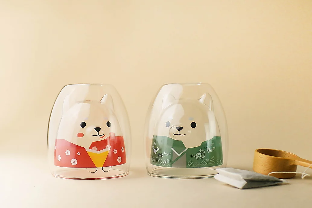 Japan’s 3-D Shiba glasses dress up in kimono for wonderful wafuku tea ...