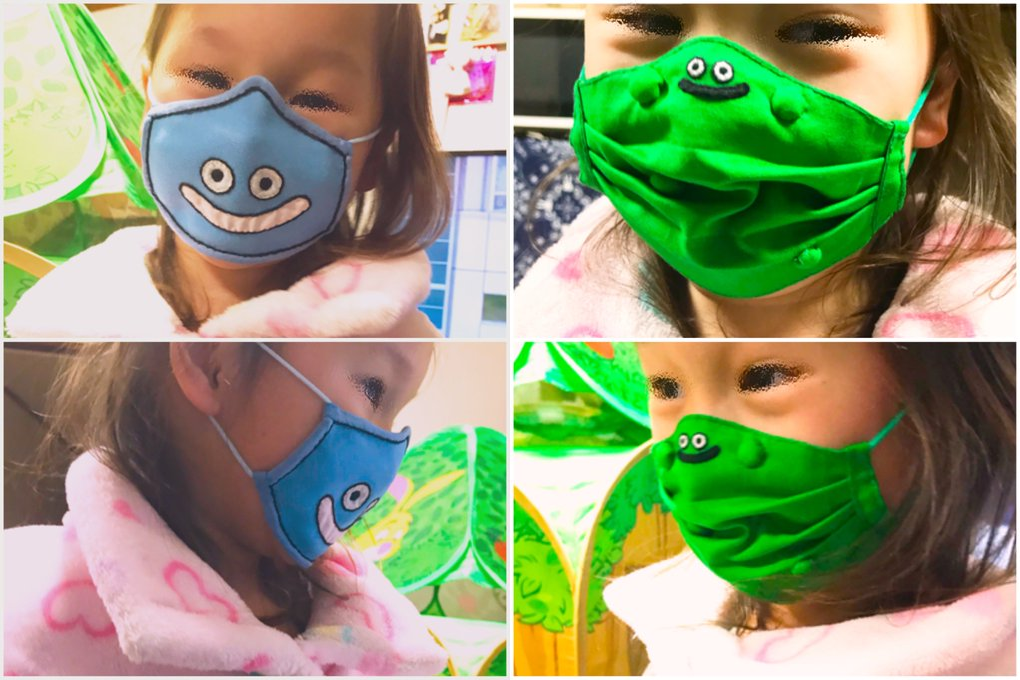 Japanese mom’s hand-made Slime masks draw near, boost kid’s cuteness ...