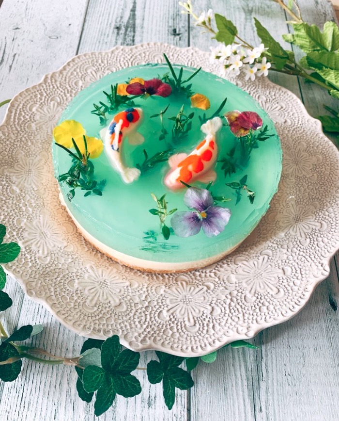Monet’s Pond Cheesecake is our next dessert inspiration from Japan ...