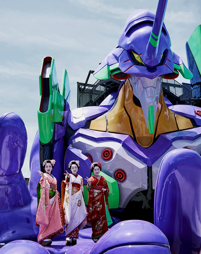 Full-size Evangelion statue appears at Japanese theme park with entry ...