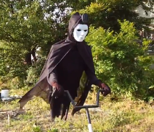 Flying scarecrow in Japanese countryside scares people across Japanese ...