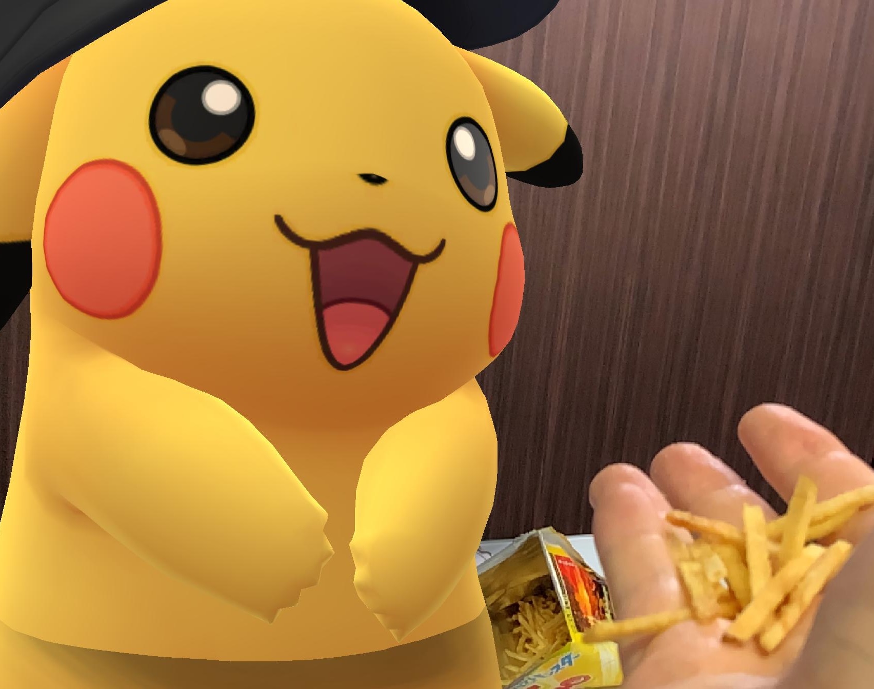 Pikachu-flavor potato snacks pack two different kinds of Thunder Punch ...