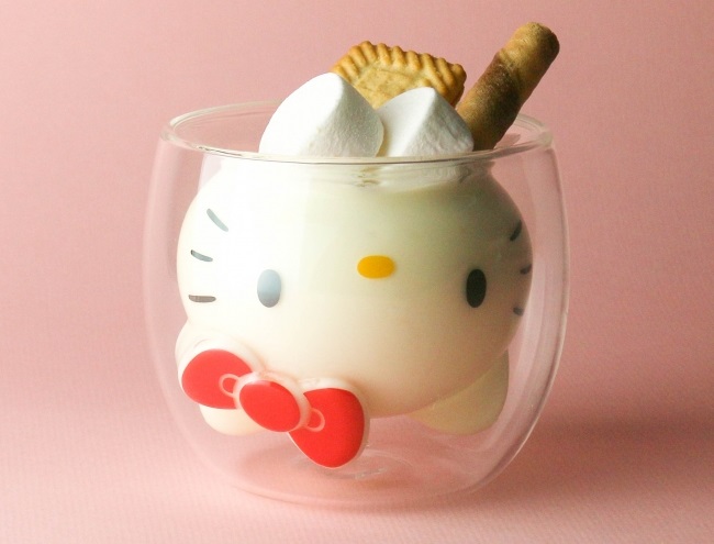 Glasses from Japan turn drinks into Hello Kitty, will convince you that ...