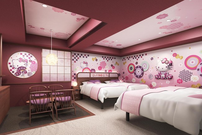 Possibly the cutest hotel rooms in the world – Hello Kitty themed rooms ...