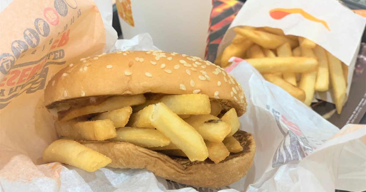 We try Burger King Japan’s “Fake Burger”, a chip butty on steroids ...