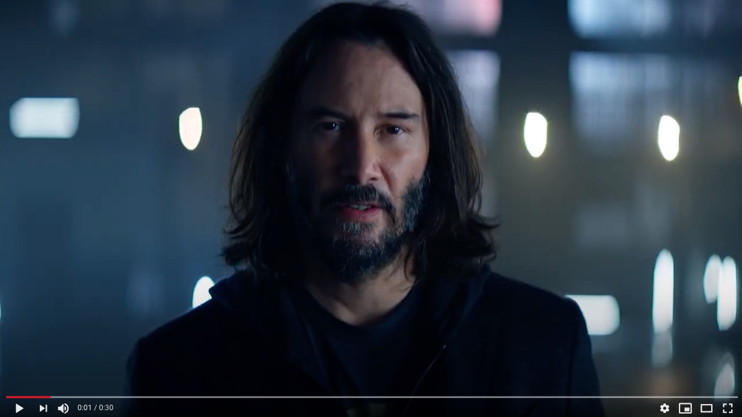 Keanu Reeves speaks Japanese to Cyberpunk 2077 fans at Tokyo Game Show ...