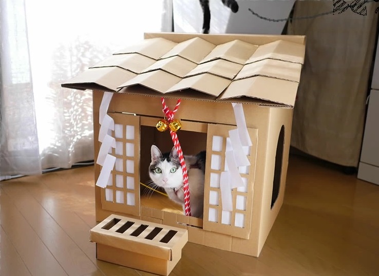 Why buy your cat a cat house when you can buy a cat shrine from Japan ...