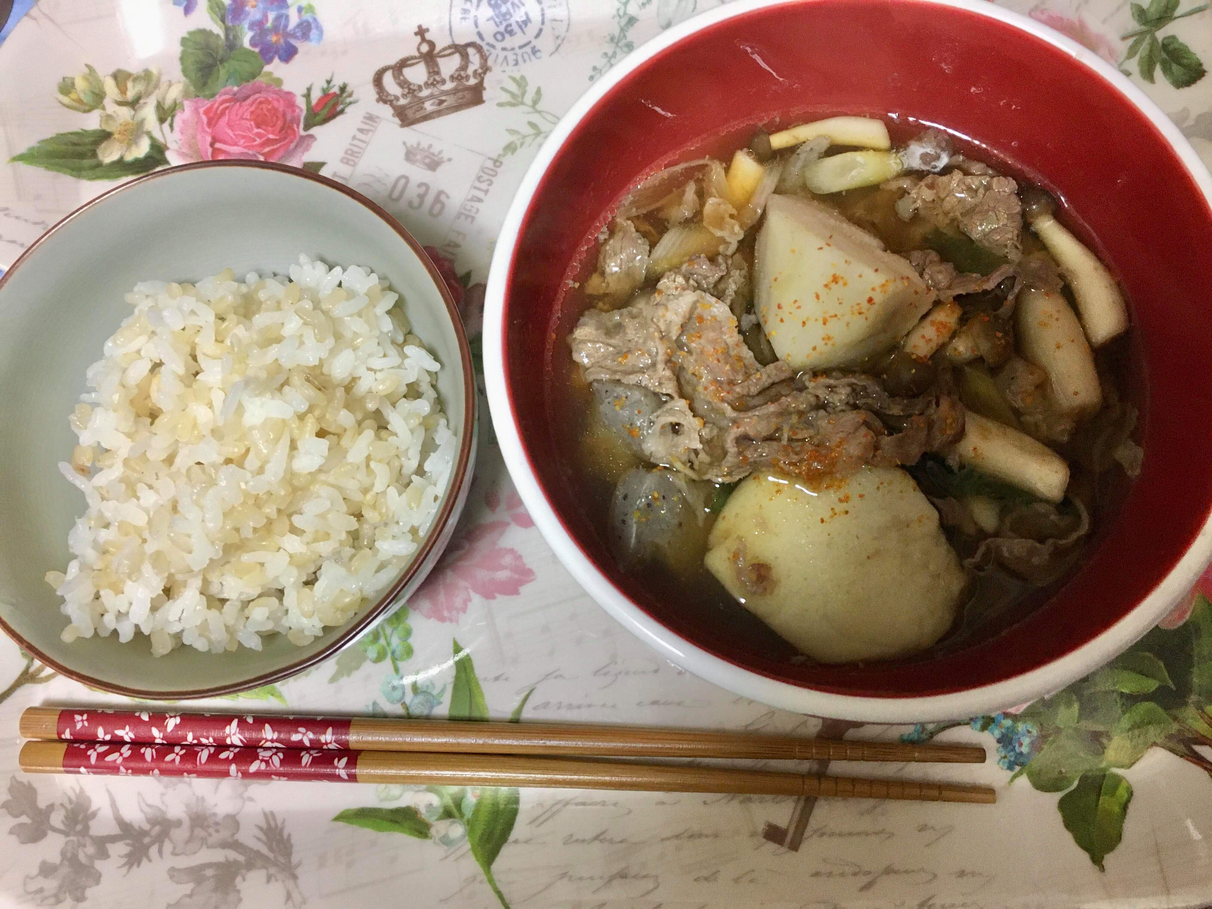 We try making imoni, the beloved taro and beef stew of northern Japan ...