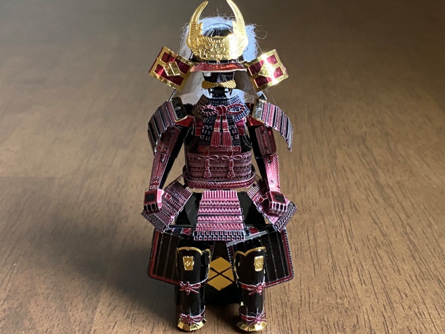 We build miniature Japanese samurai warrior armour out of metal ...
