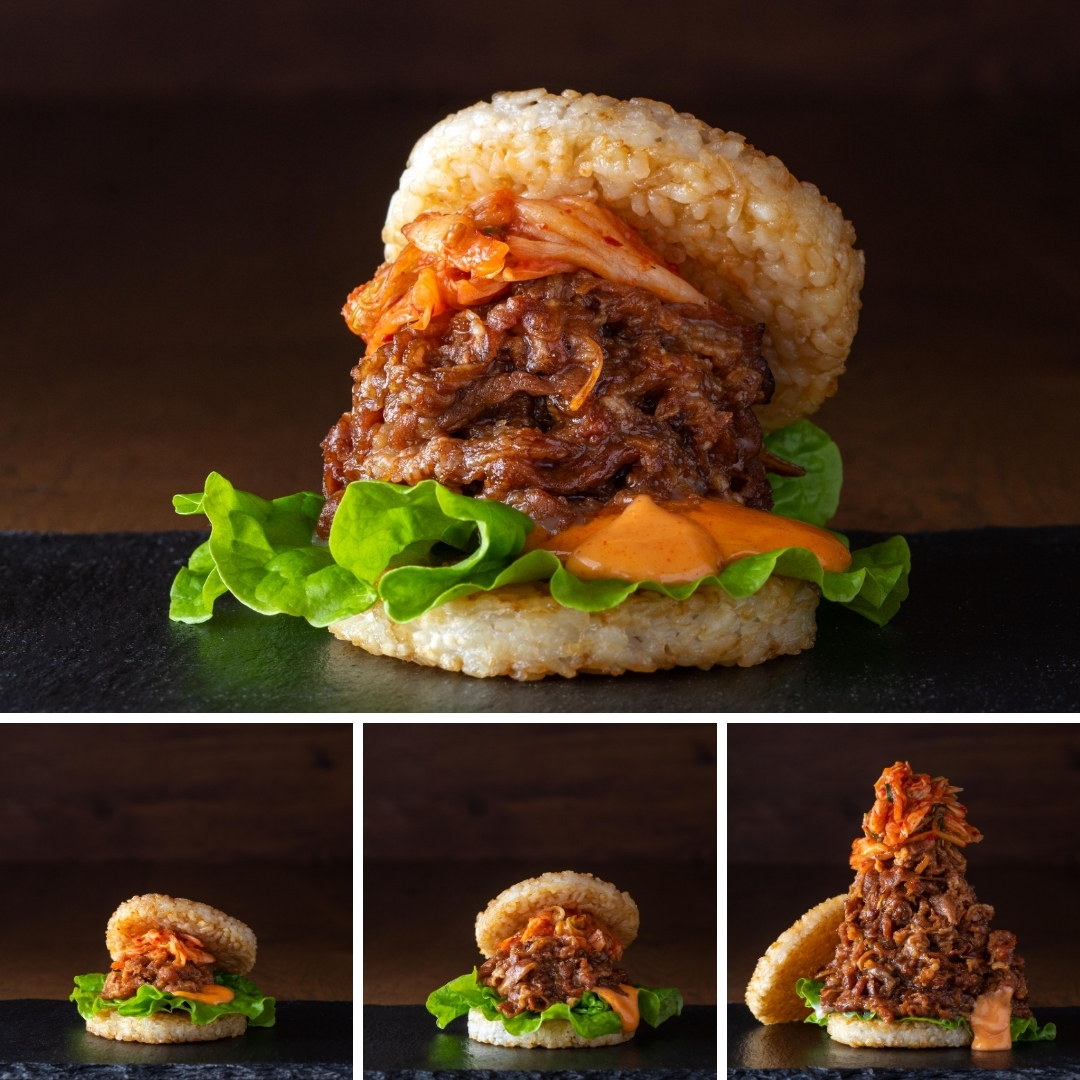 Yakiniku rice burger: A bento boxed lunch you can eat with one hand ...