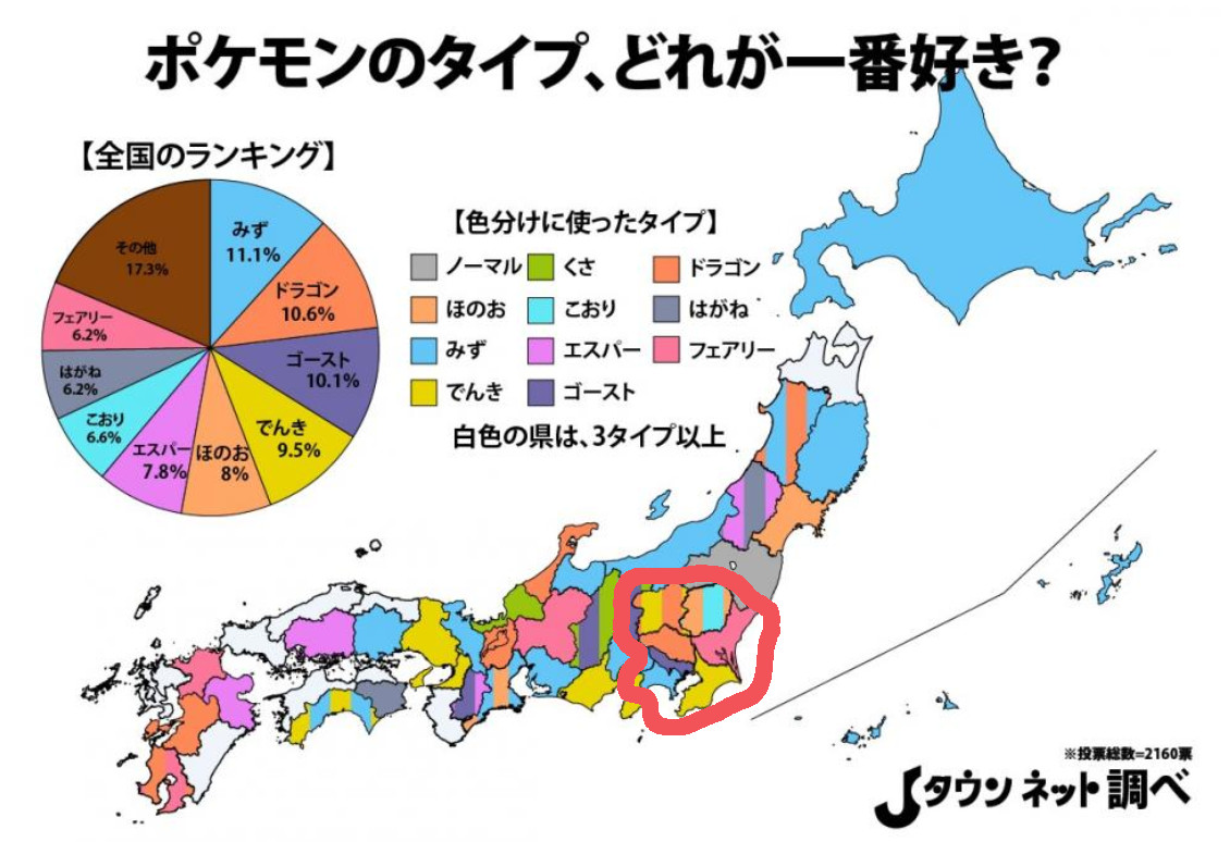 Japan’s favorite Pokémon types by prefecture–which types are the most ...
