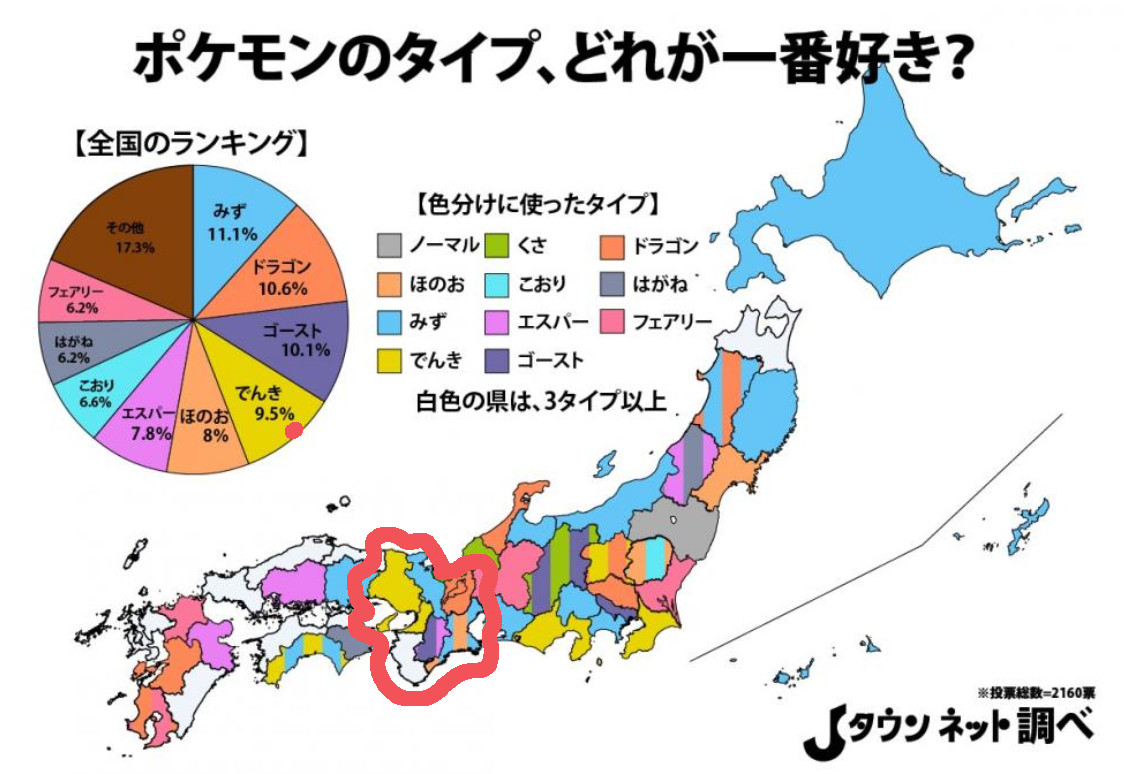 Japan’s favorite Pokémon types by prefecture–which types are the most ...