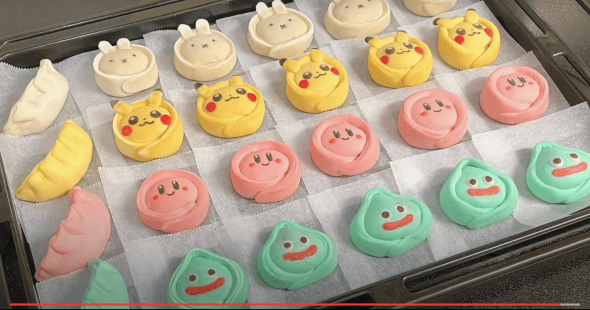 Pikachu, Kirby, Slime and Miffy served up as delicious dumpling ...