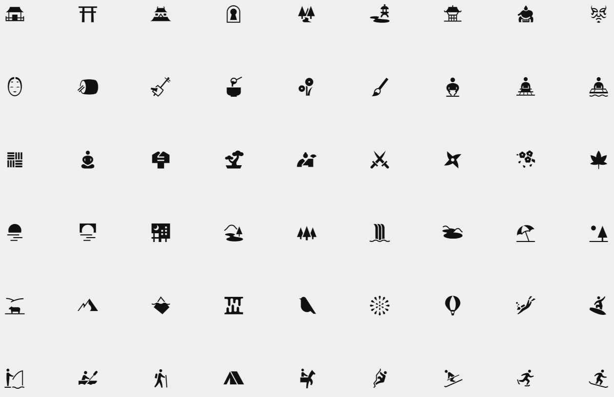 Stylish new Experience Japan Pictograms are here to enhance your Japan ...