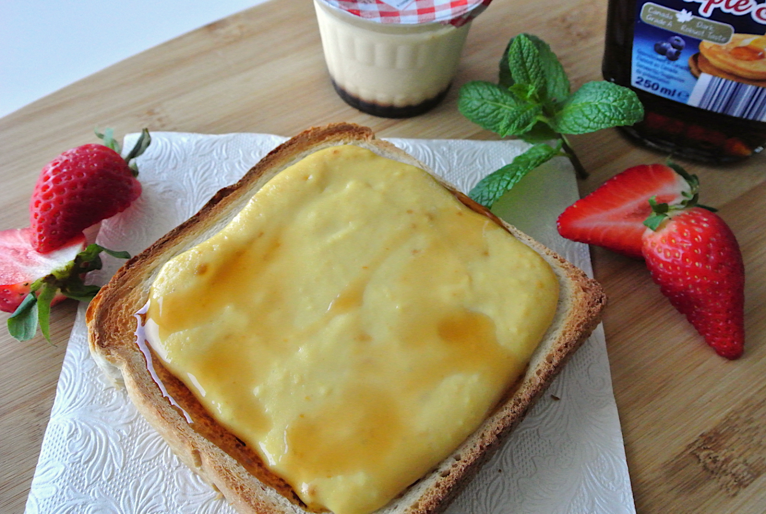 We put Japanese custard pudding on toast and it’s the best thing ever ...