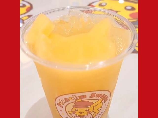 Pokémon Pinap Berry Juice being served in real world at Tokyo’s Pikachu ...