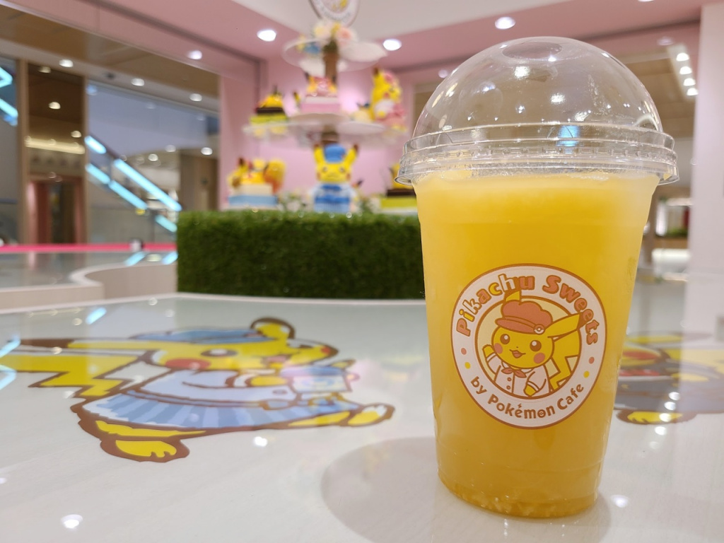 Pokémon Pinap Berry Juice being served in real world at Tokyo’s Pikachu ...
