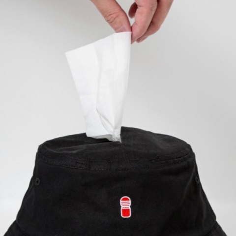 Japanese masturbatory aid Tenga creates tissue-dispensing hat for ...
